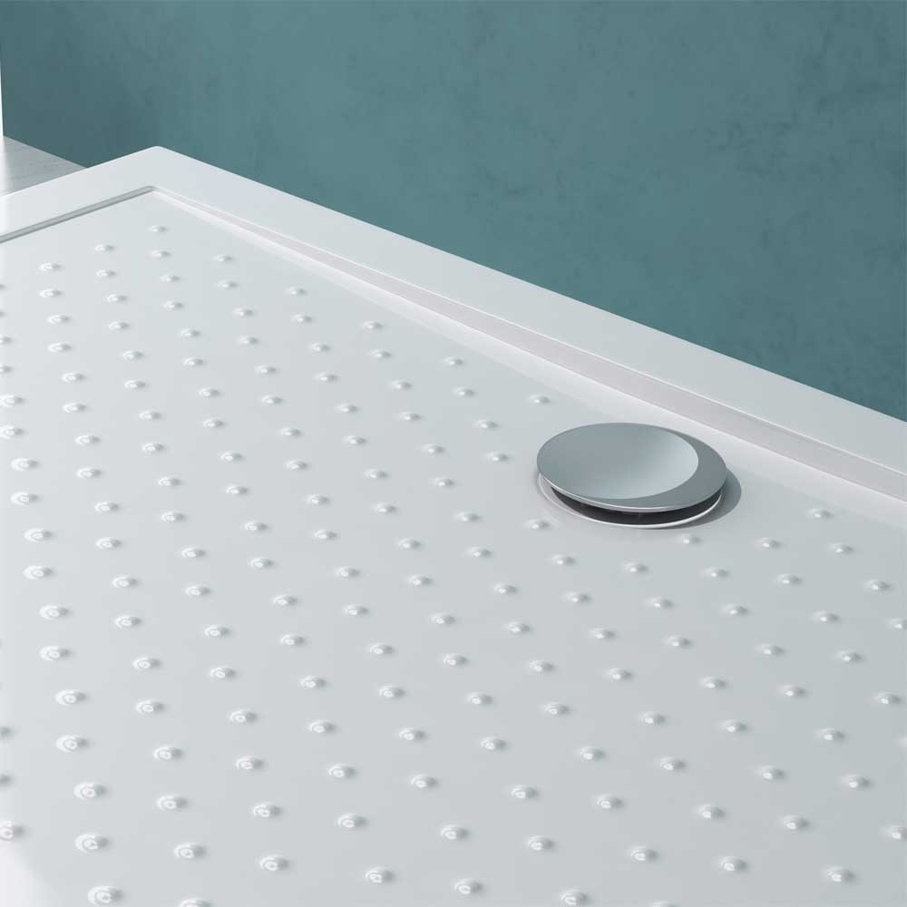 Durovin Bathrooms Acrylic Shower Tray Anti Slip Surface Rectangular